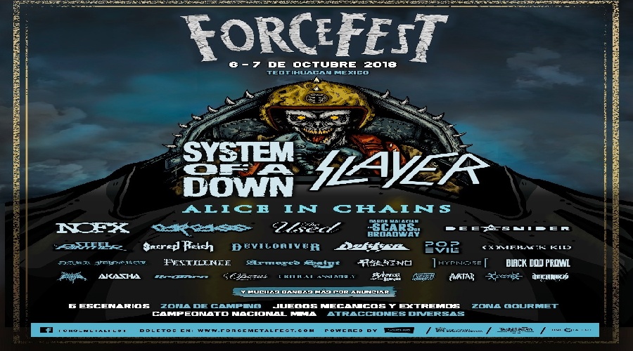 El Reconocido FORCE METAL FEST OPEN AIR llegara al Estado De Mexico ...
